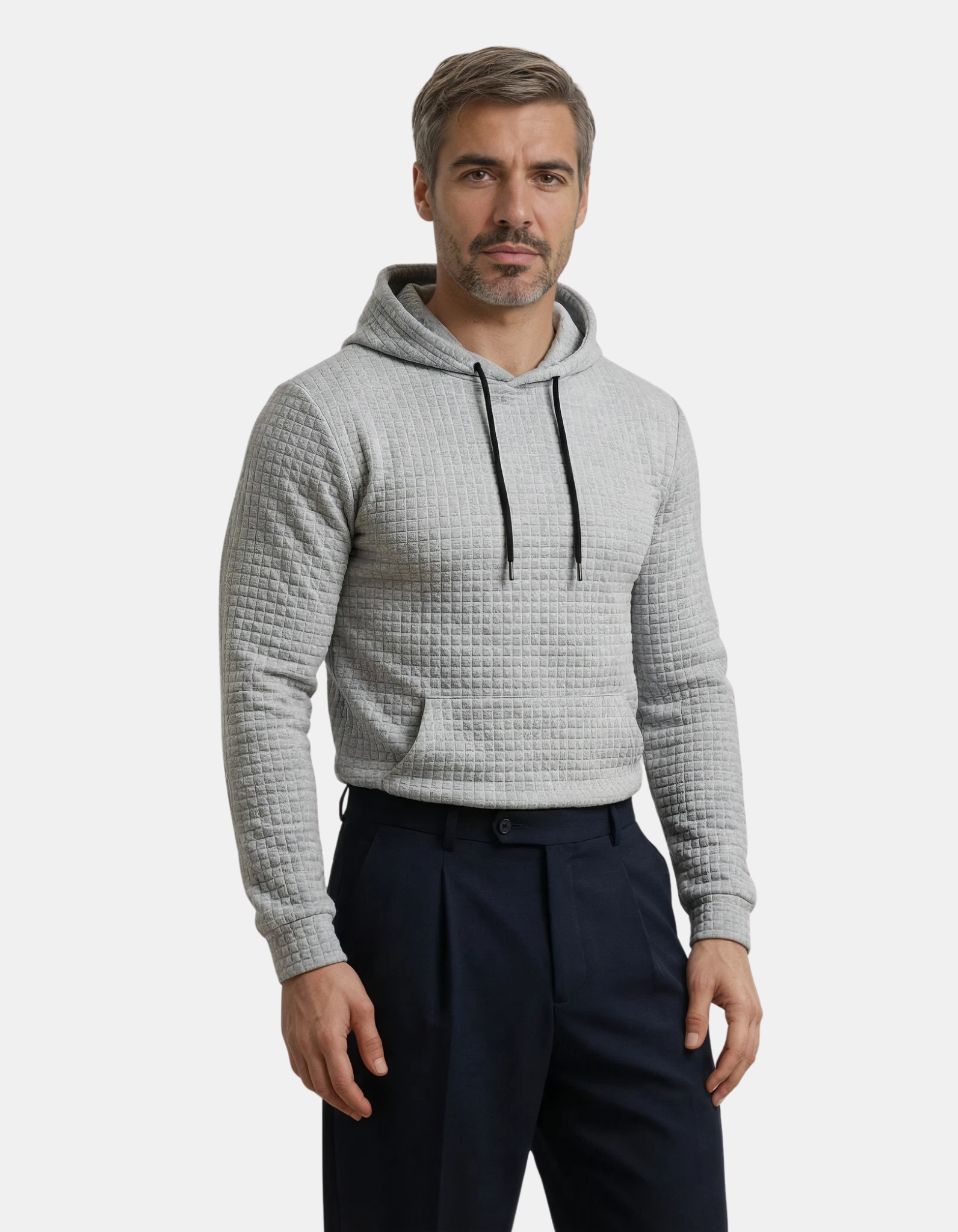 Calder | Textured Fleece Hoodie – Amber Lane